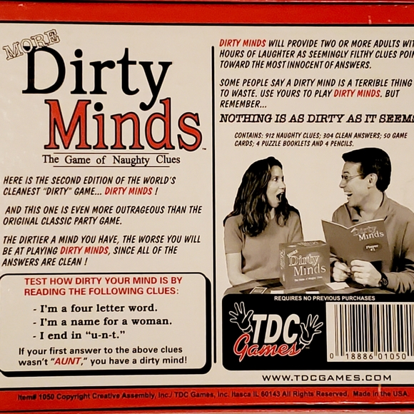 TDC | Toys | Dirty Minds Card Game | Poshmark